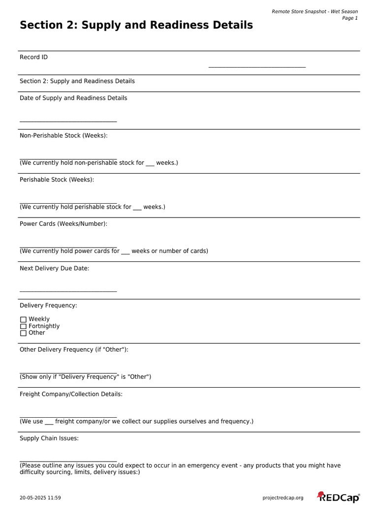 Section 2 Supply and Readiness Deta | PDF