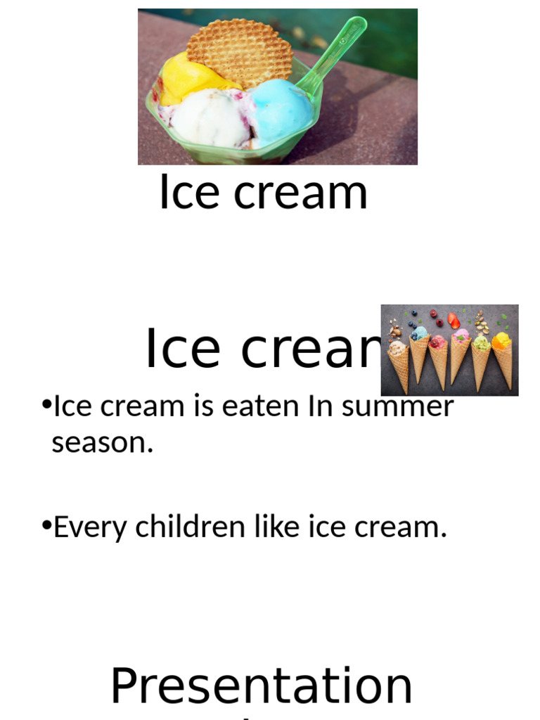 Ice Cream | PDF