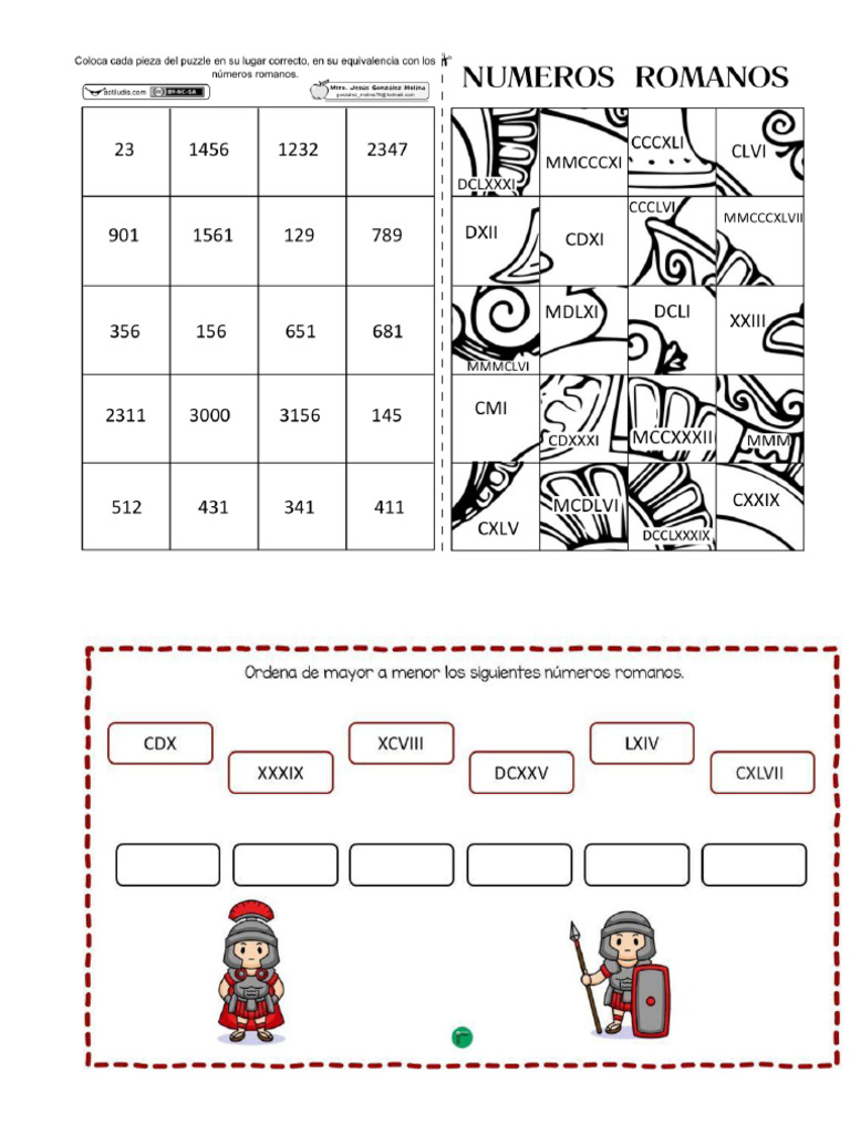 Tarea N-Meros Romanos | PDF