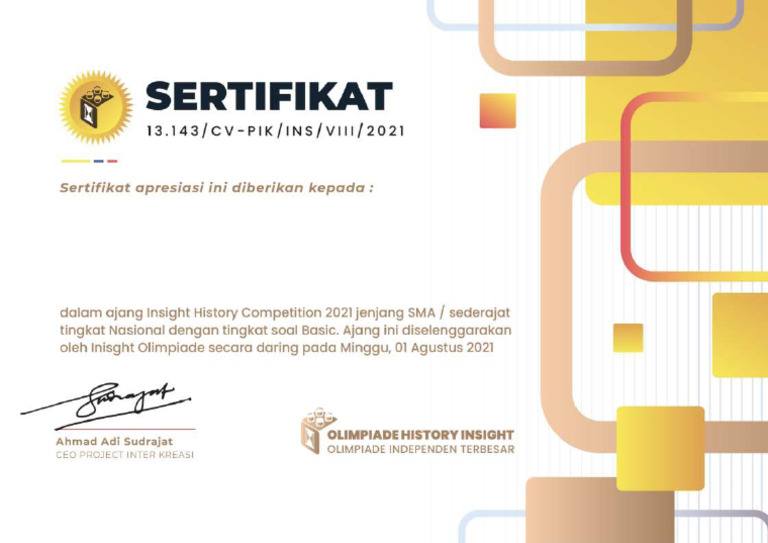 188 - Sertifikat Ihc - 2021 | PDF