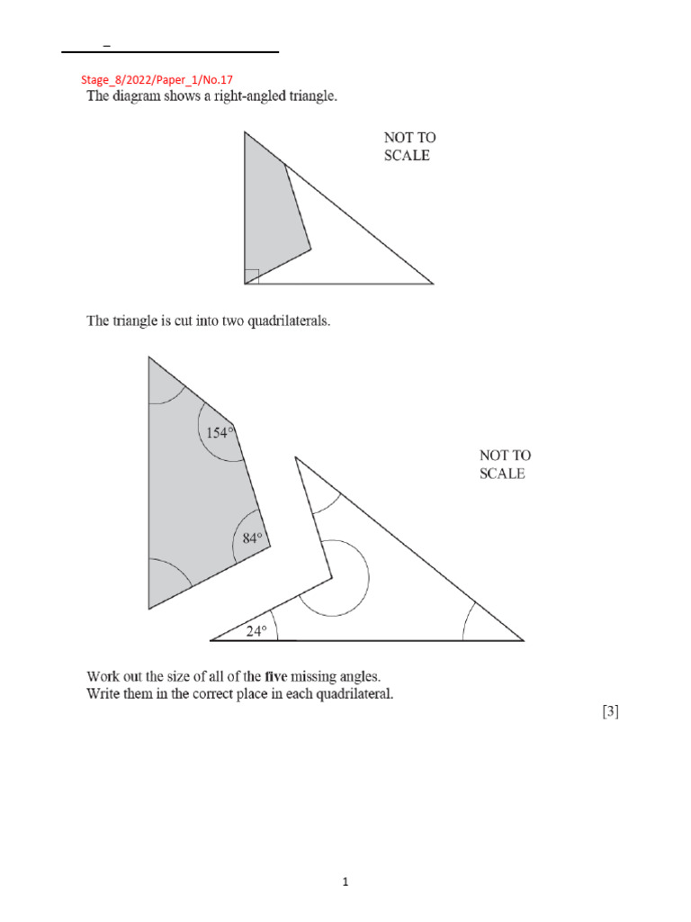 1 Angles Checkpoint Y9 Progression Math | PDF