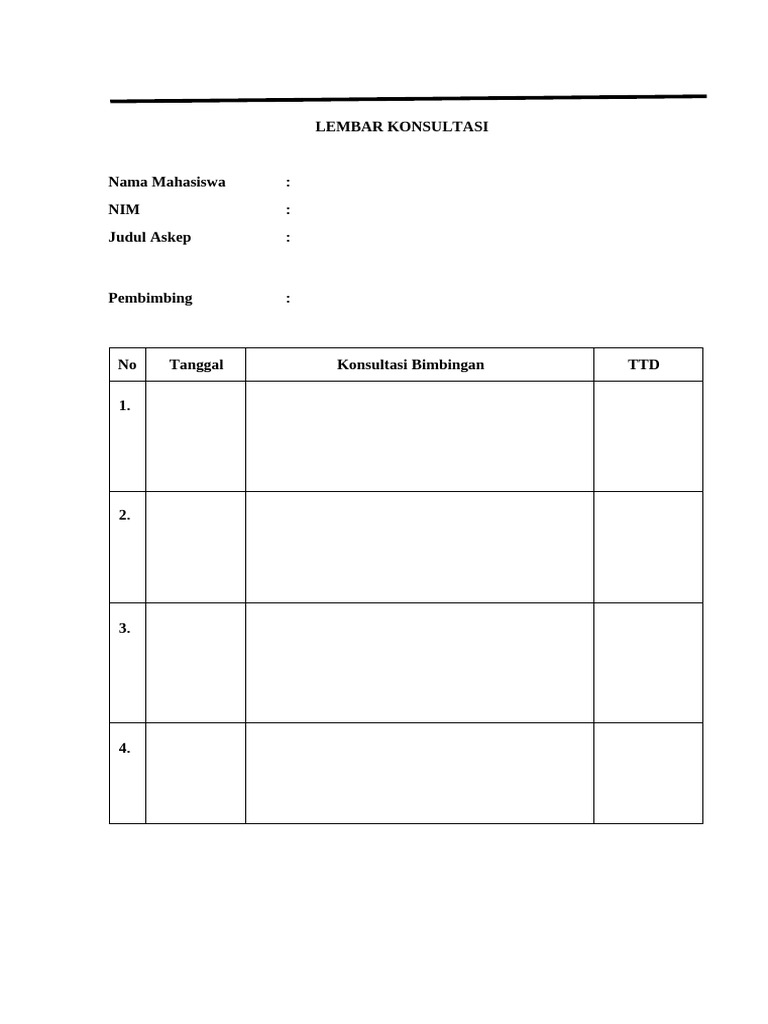 Lembar Konsul 1 | PDF