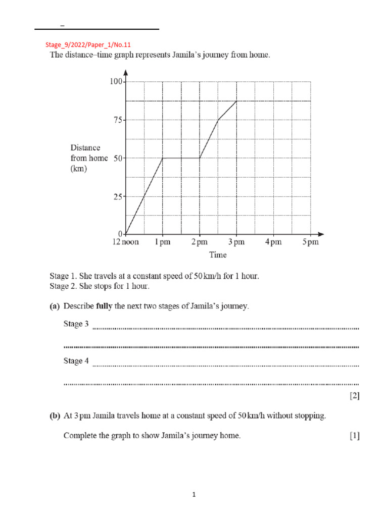 8 Graphs Checkpoint Y9 Progression Math | PDF