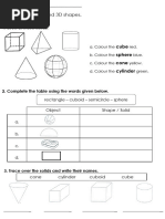 Printable 3D Shape Nets Resource | PDF