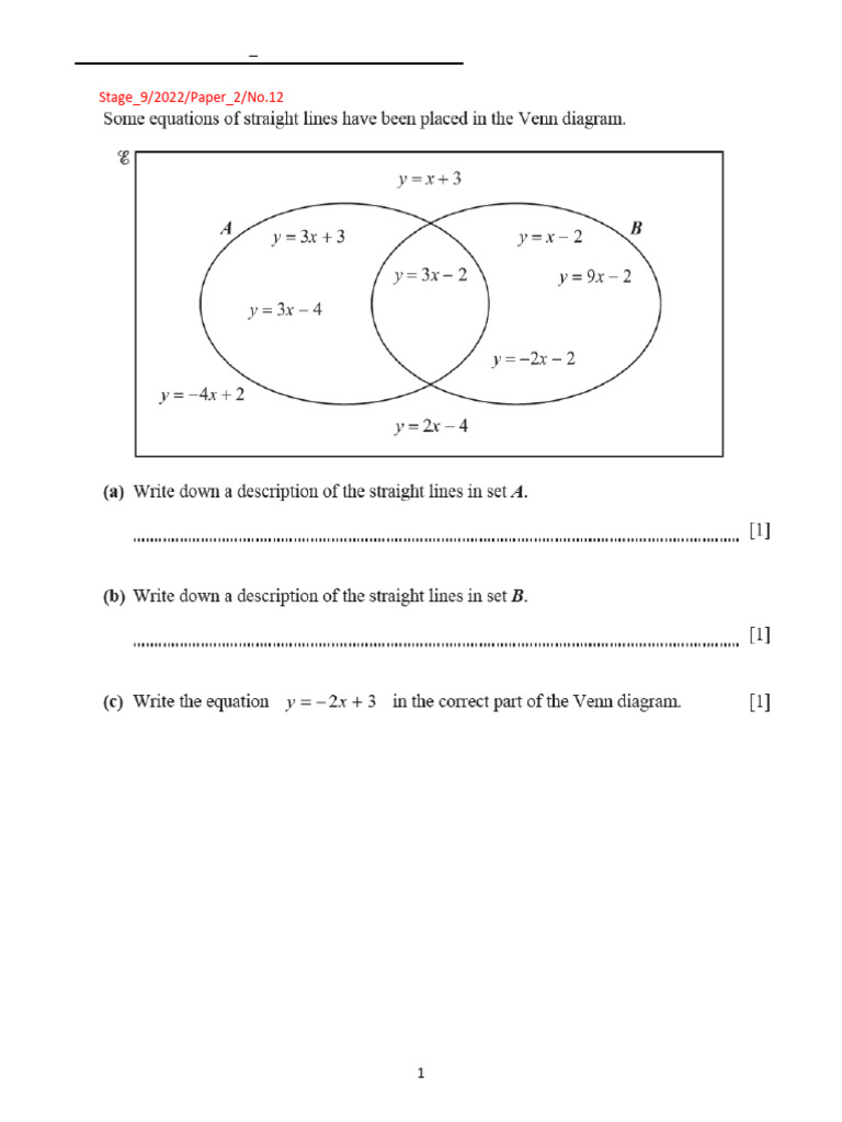 19 Sets and Venn Diagrams Checkpoint Y9 Progression Math | PDF
