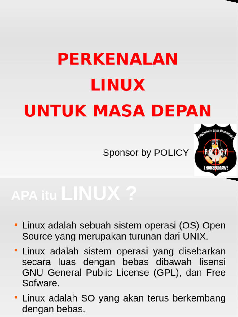 Presentasi Linux | PDF