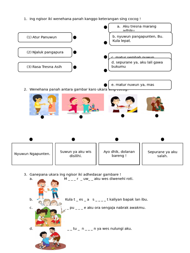 Latihan Soal B.Jawa (UH5) | PDF