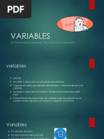 Variables y Tipos en PSeInt | PDF | Variable (informática) | Lenguaje de programación
