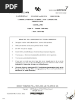 CSEC Geography Paper 2 2022 Map Analysis | PDF