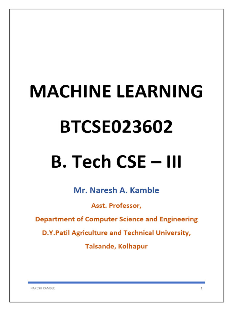 Unit - Iv Unsupervisied Learning - Notes | PDF | Principal Component ...