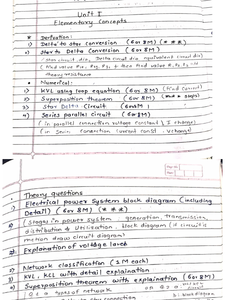 BEE Important Questions | PDF