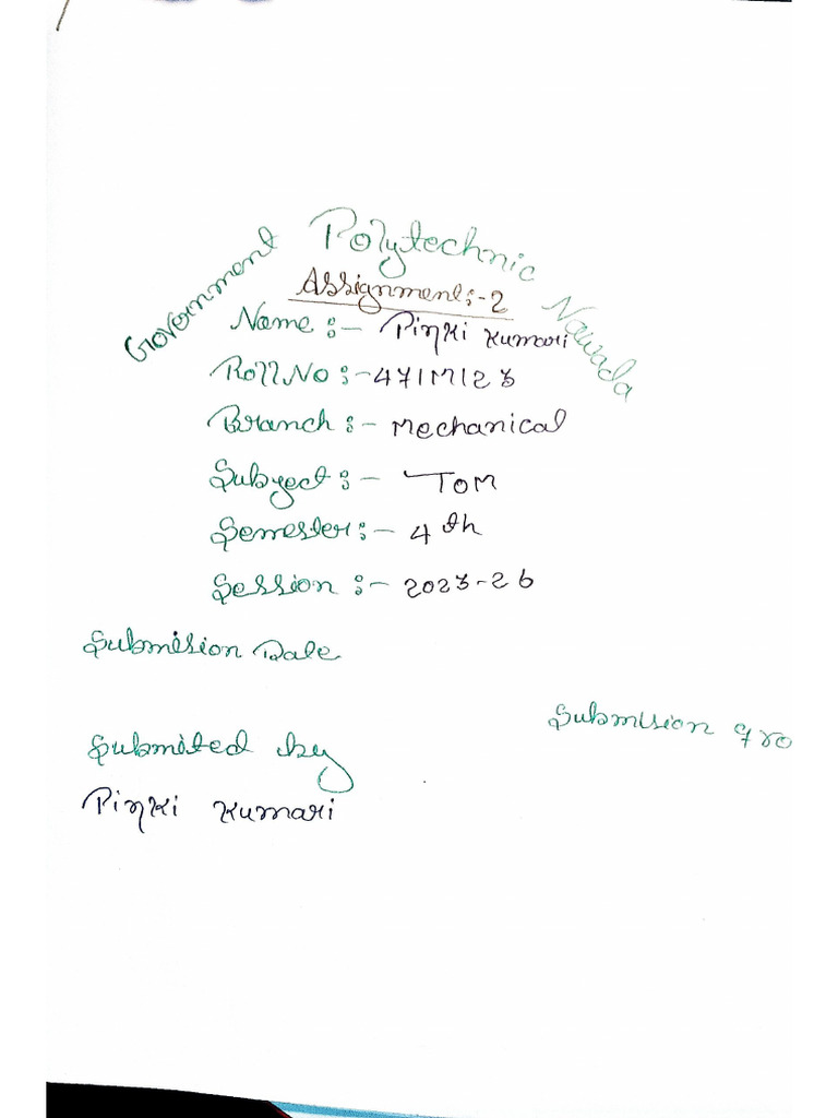 Tom Assignment - 2 | PDF