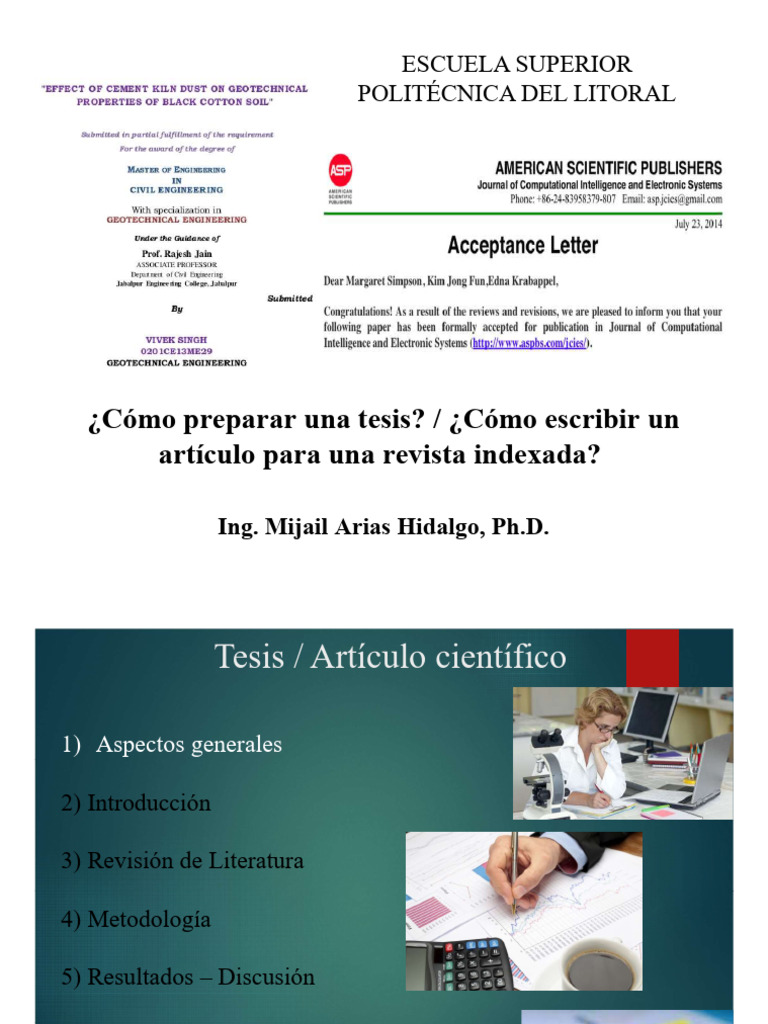 Guía para Tesis y Artículos Científicos | PDF | Publicación Académica ...