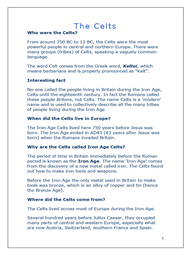The Celts and The Romans - 250424 - 213742 | PDF | Roman Britain | Celts