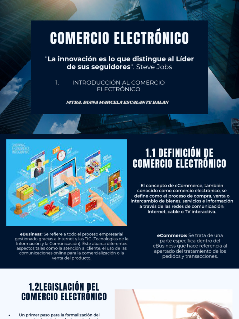 Presentación Comercio Electronico | PDF | Comercio electrónico | Contraseña