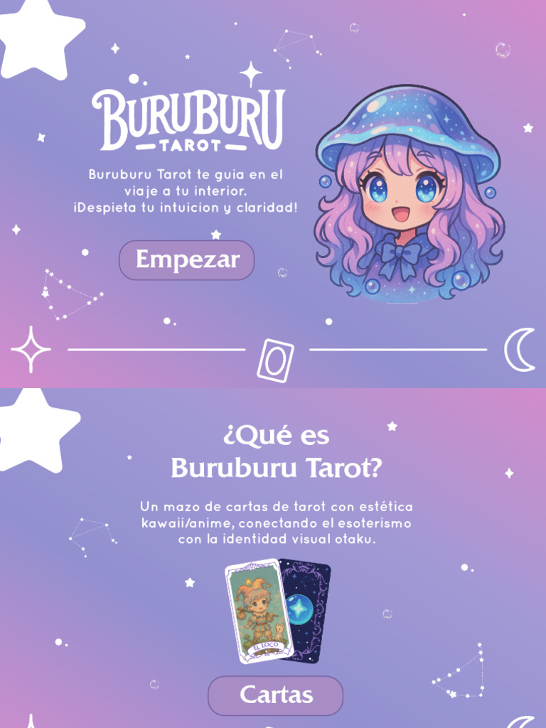 Buruburu Tarot: Guía Visual Kawaii | PDF