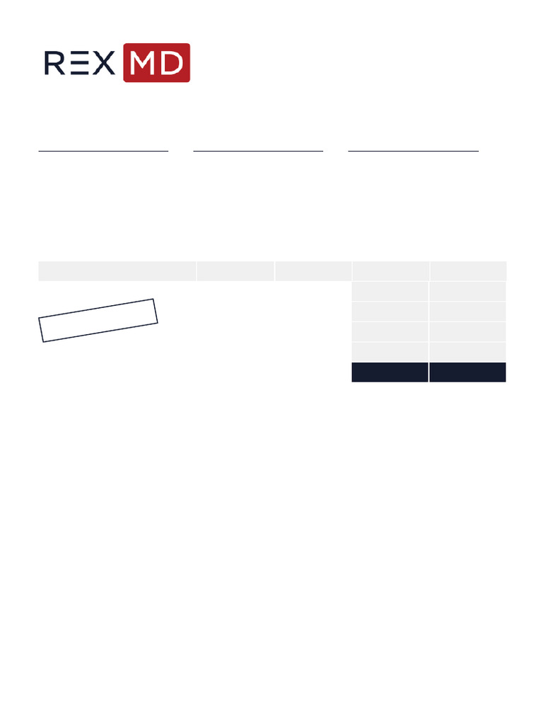 Rexmd Order 5977698 | PDF