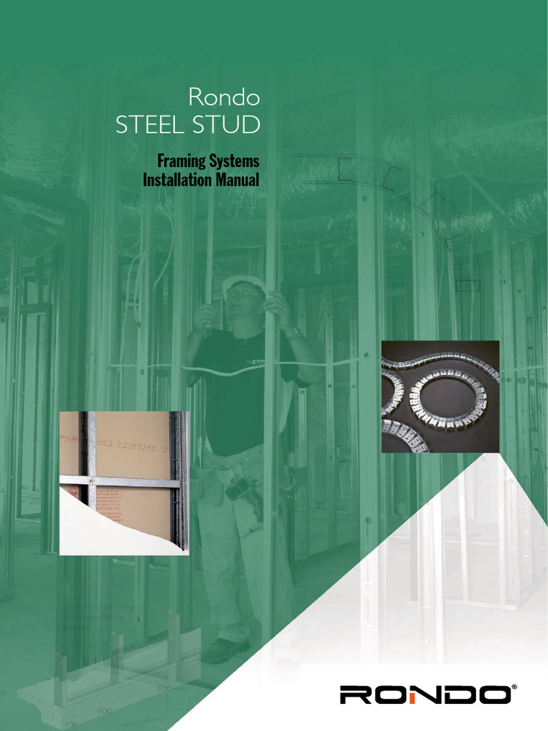 SteelStud - 07wb Rondo Steel Stud | PDF | Drywall | Wall