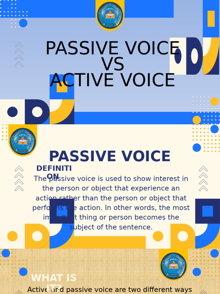 Passive Voice Vs Active Voice | PDF | Verb | Subject (Grammar)