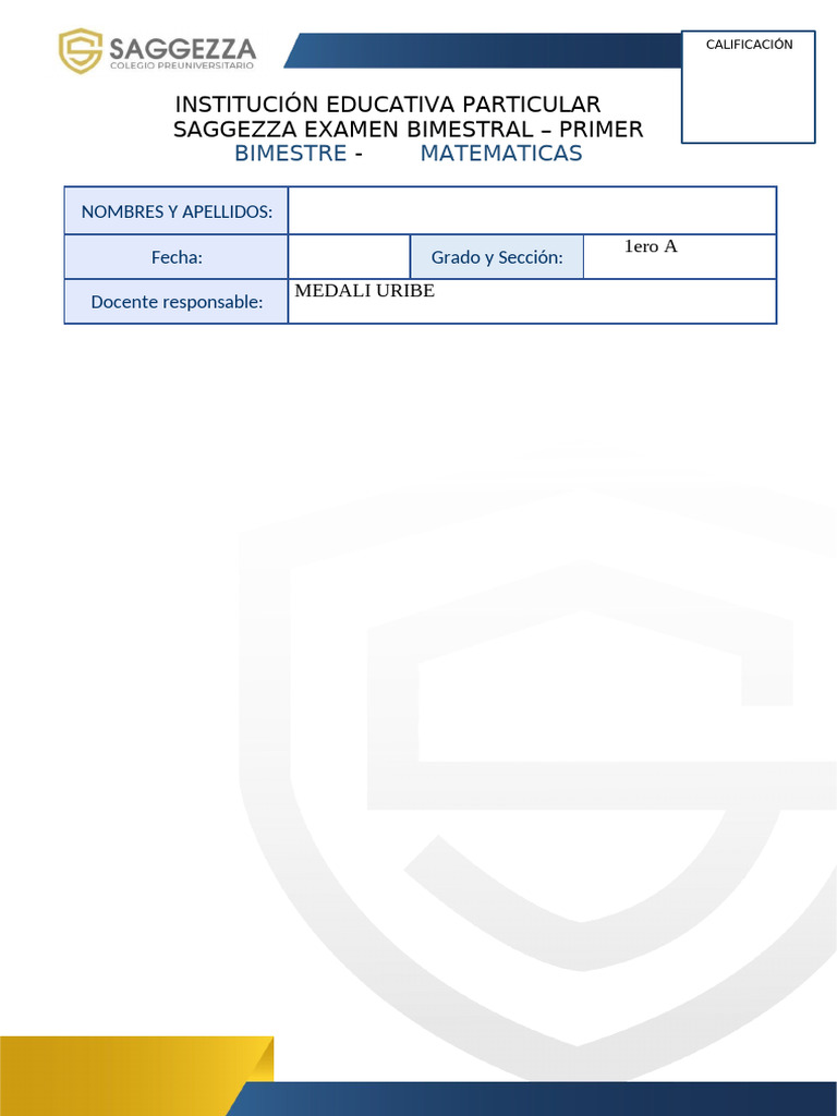 A Examenes Formato 2 | PDF