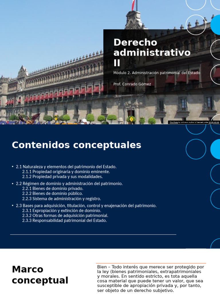 Admin II Mod. 2. Administración Patrimonial Del Estado | PDF | Propiedad | Dominio eminente