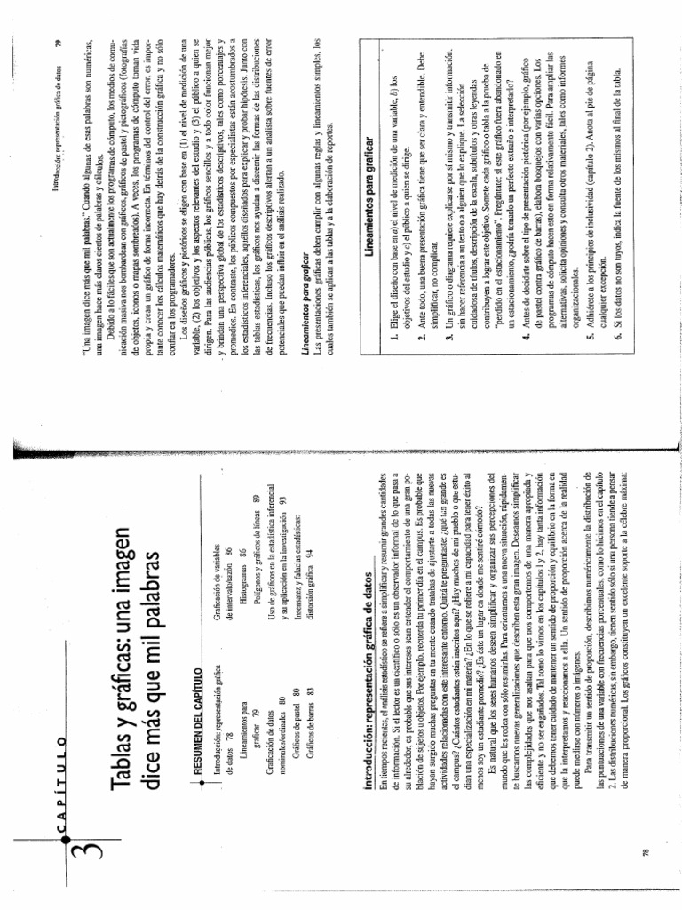 Cap 3 Tablas y Graficas Una Imagena Hace Mas Que Mil Palabras | PDF