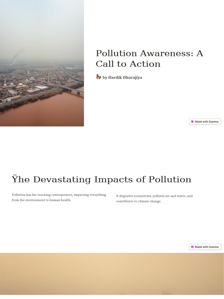 Pollution Awareness A Call To Action | PDF | Pollution | Agriculture