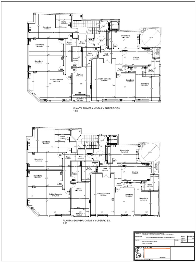 Plano Cotas 1 y 2 Planta | PDF