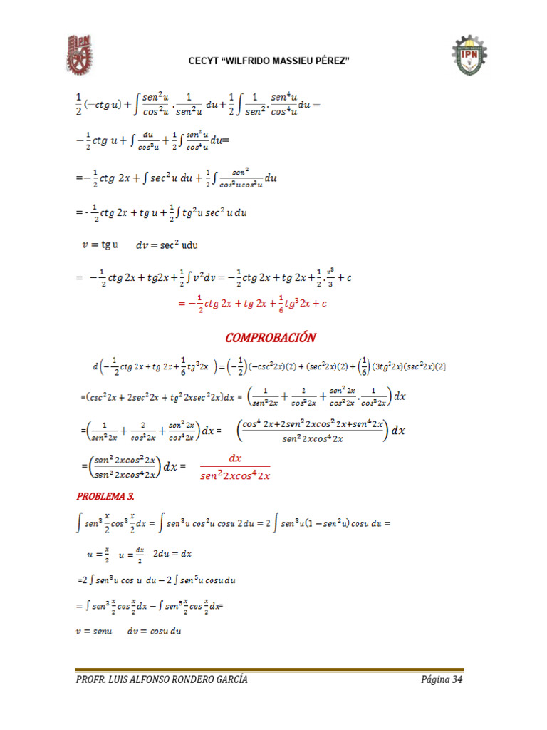 Calculo Integral Solución de Problemas - Voca 11 | PDF | Conceptos ...