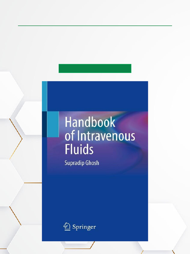 Intravenous Fluids Handbook Download | PDF | Shock (Circulatory) | Medicine