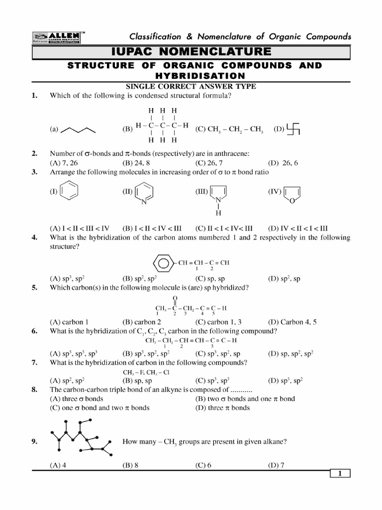 IUPAC Nomenclature | PDF