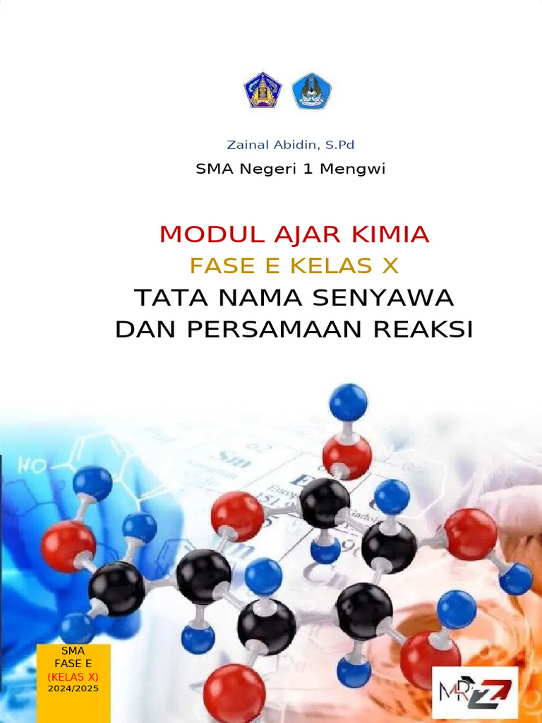 Modul Ajar Kimia: Tata Nama Senyawa Dan Persamaan Reaksi | PDF