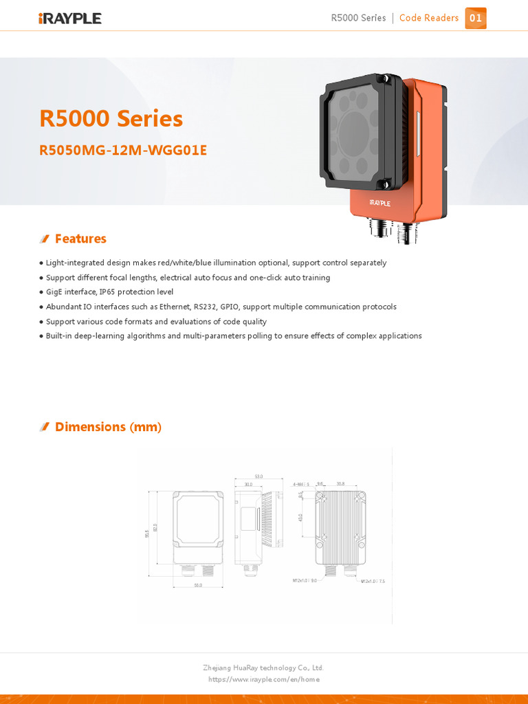 R5000 Series Code Readers Specifications | PDF | Networking Standards ...