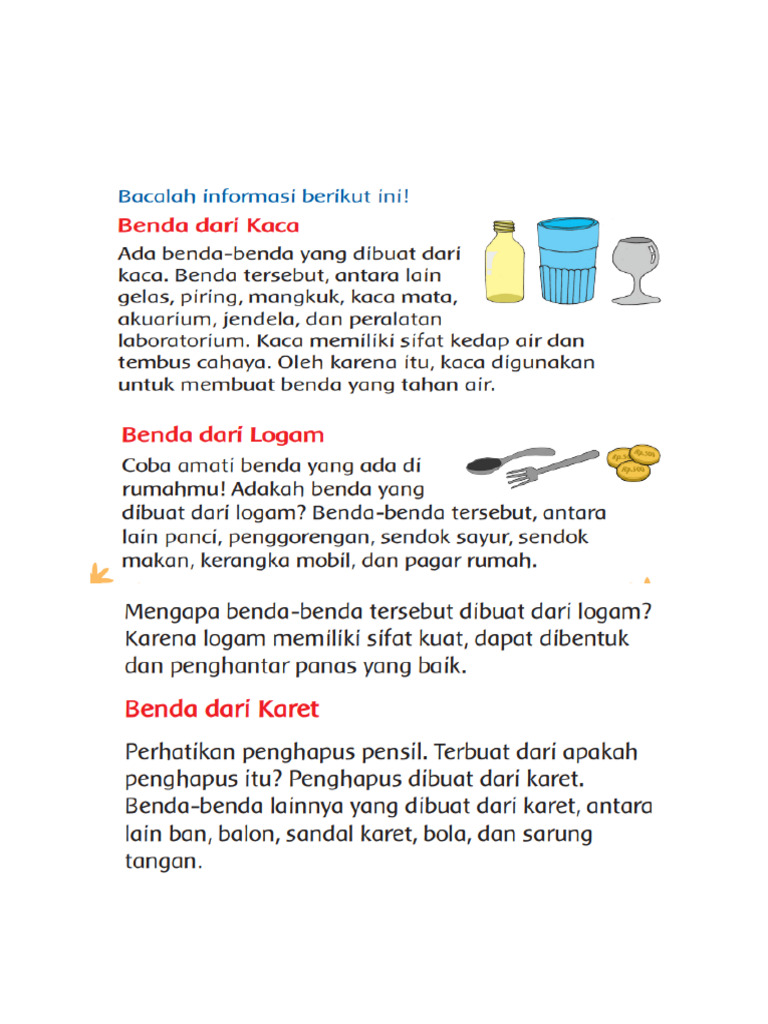 Kelas Iii Tema 3 Subtema 1 Pembelajaran 5 | PDF