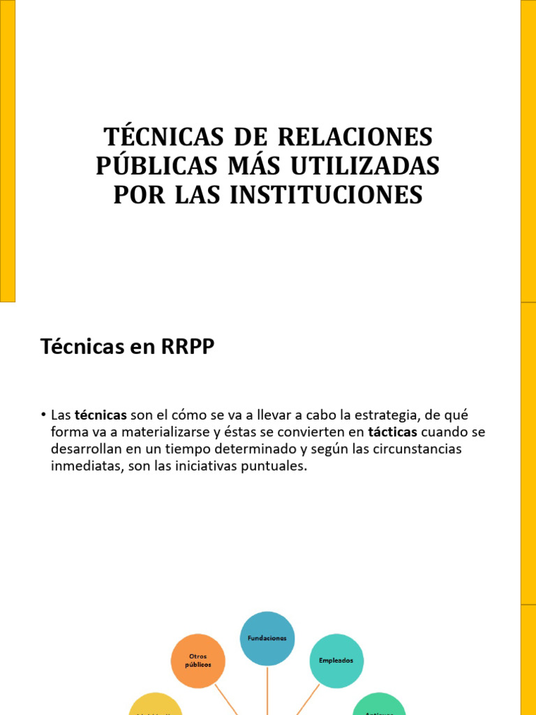 3 Tecnicas Mas Utilizadas en RRPP 1 | PDF
