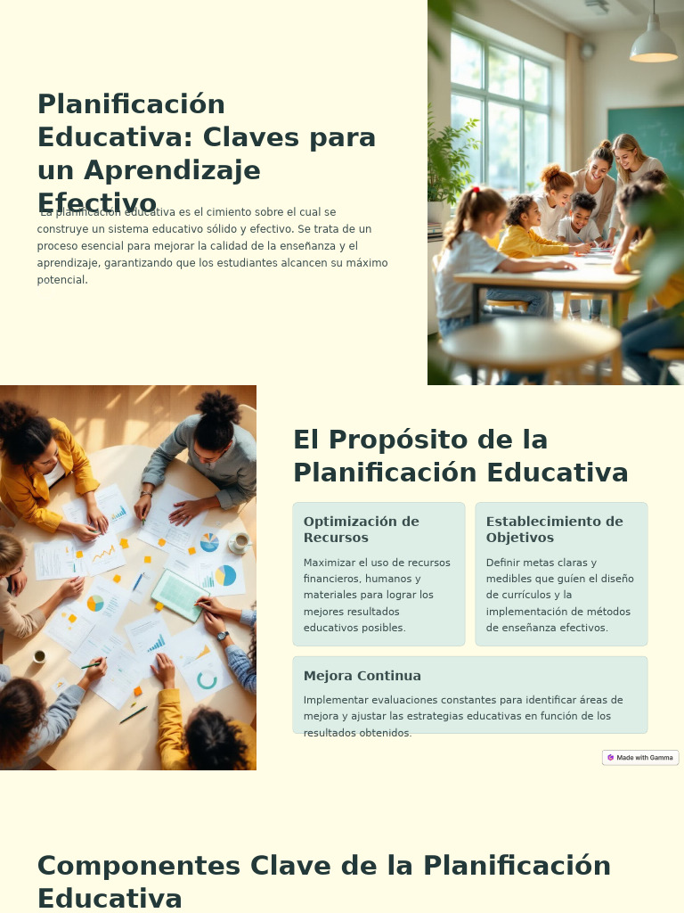 2.Planificacion Educativa Claves Para Un Aprendizaje Efectivo | PDF | Planificación | Enseñando
