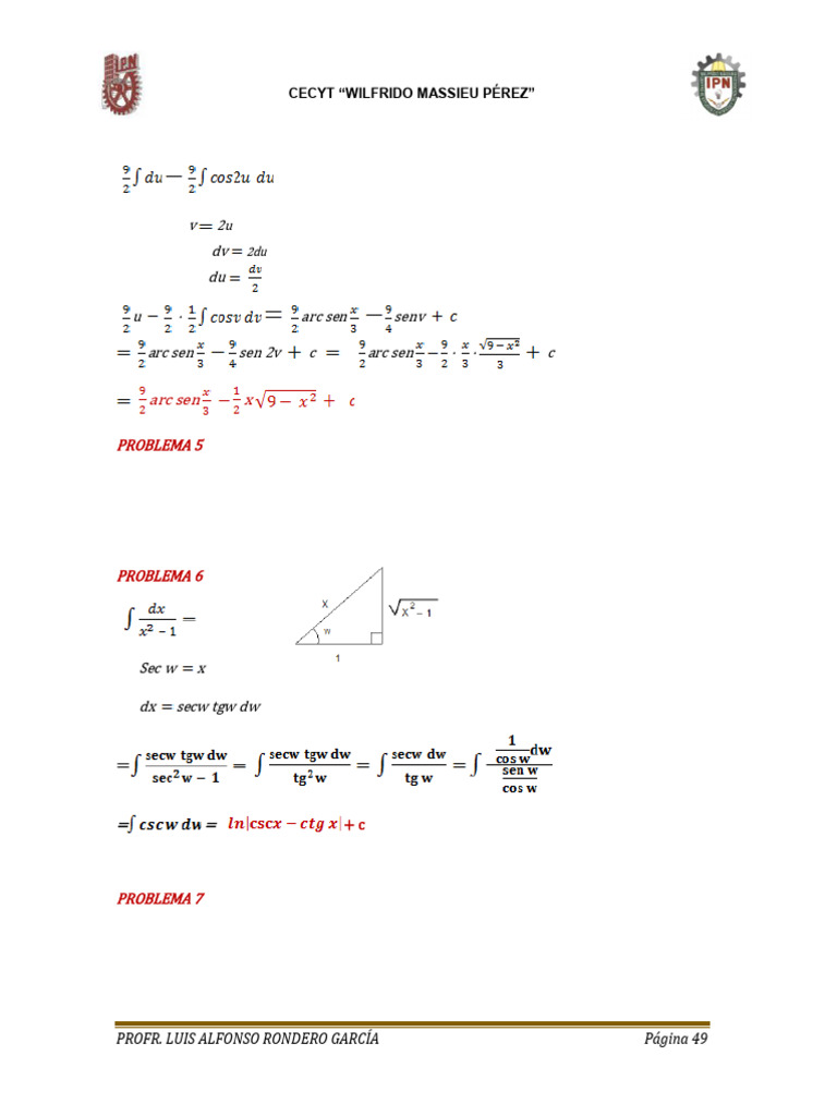 Calculo Integral Solución de Problemas - Voca 11 | PDF | Objetos ...