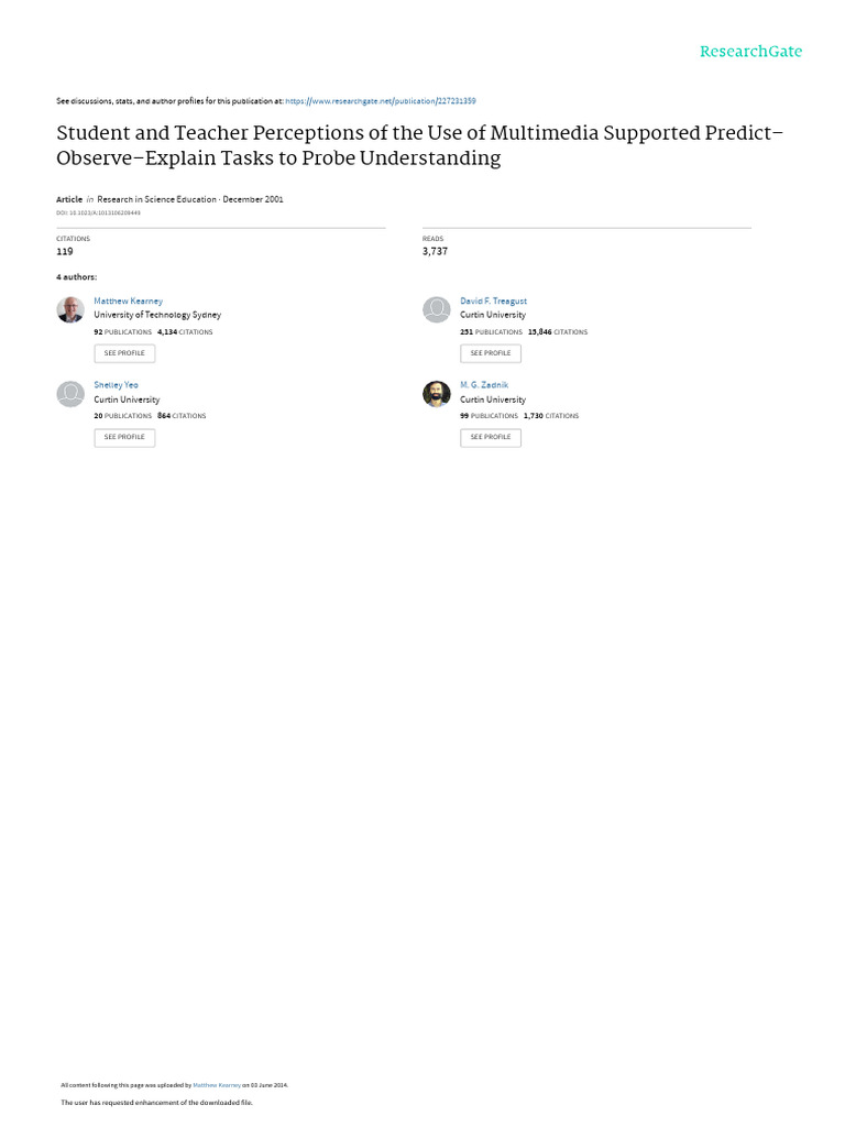 Student and Teacher Perceptions of The Use of Mult | PDF | Constructivism (Philosophy Of ...