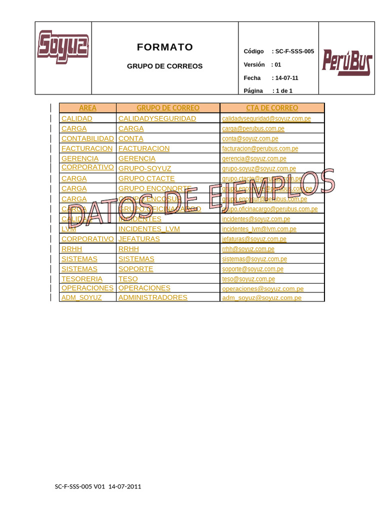 SC F SSS 005 Grupo de Correos | PDF