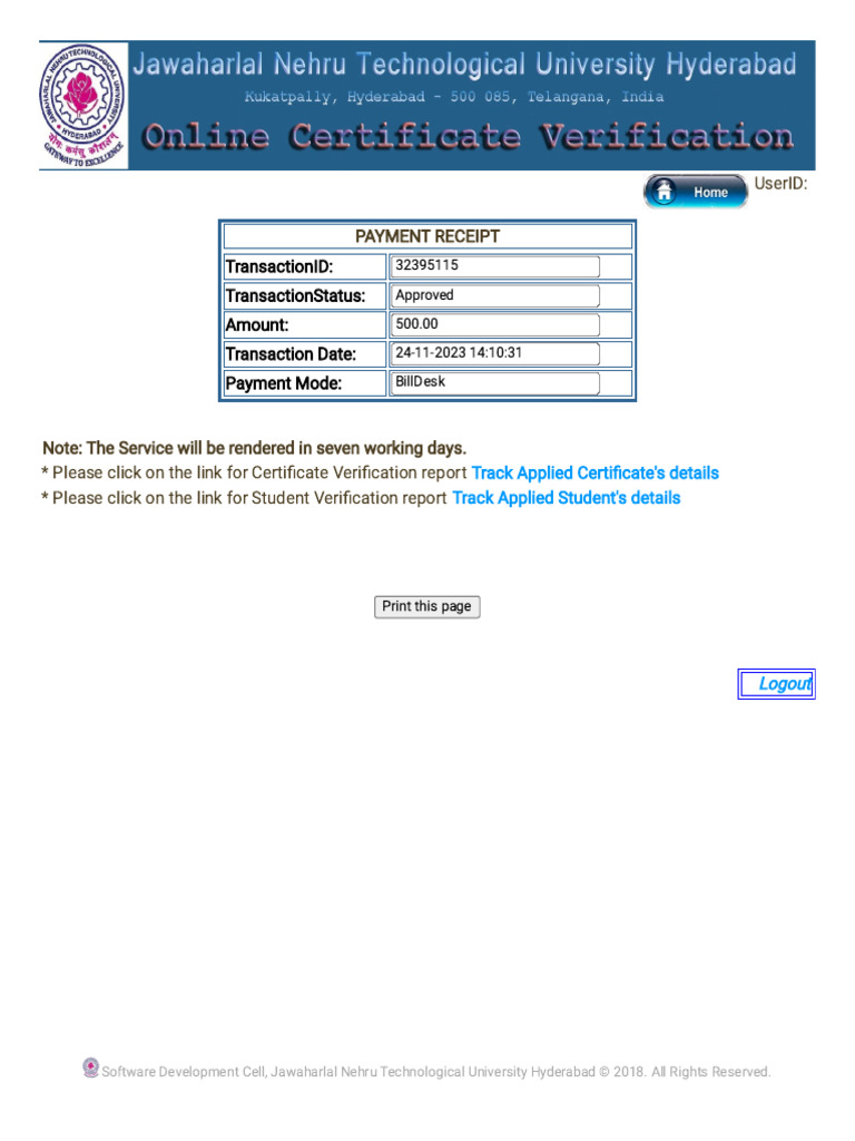 Online Certificate Verification | PDF