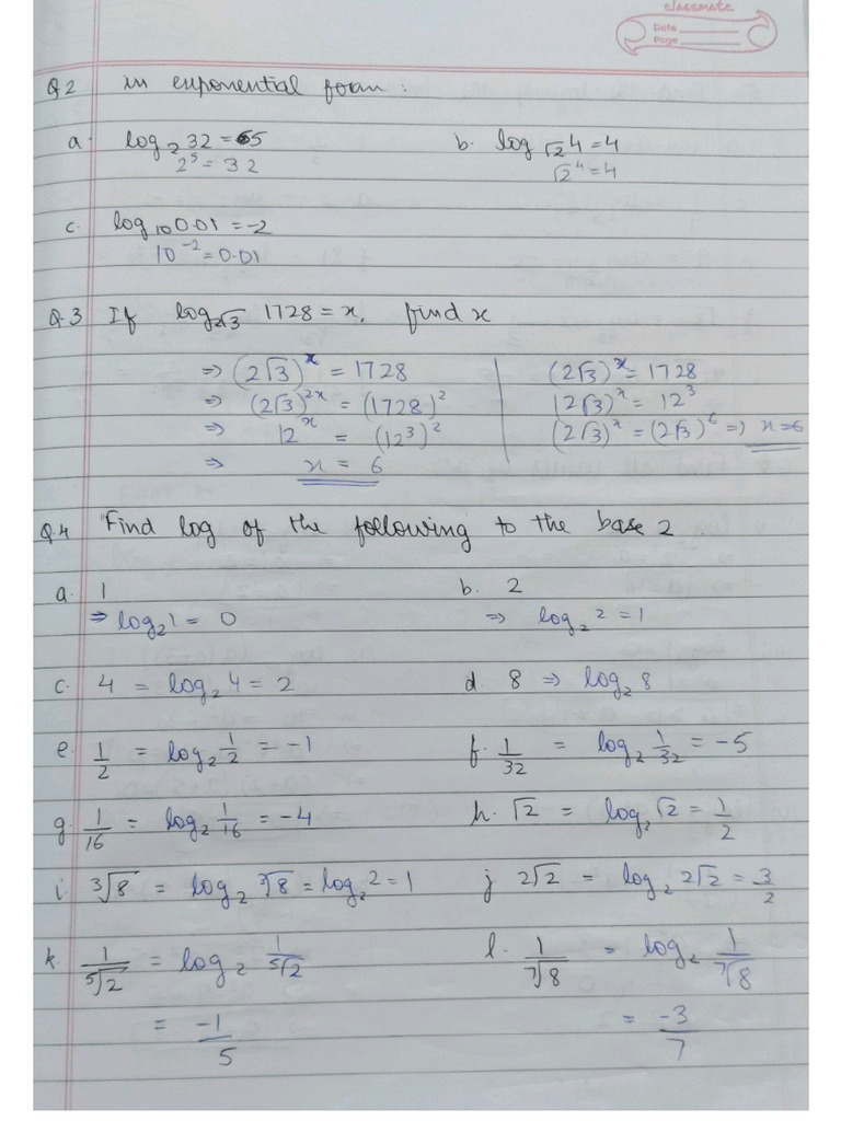Logarithm and Its properties | PDF