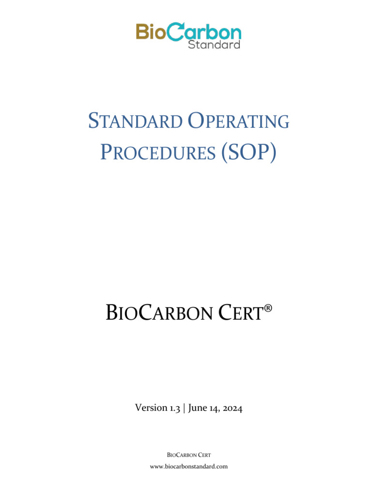 BCR Standard Operating Procedures | PDF | Verification And Validation ...