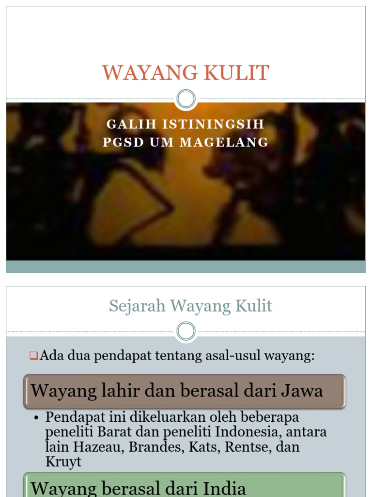 Wayang Kulit | PDF
