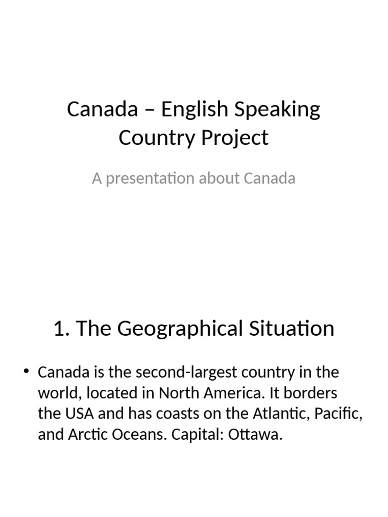 Exploring Canada: Geography, Culture, and History | PDF