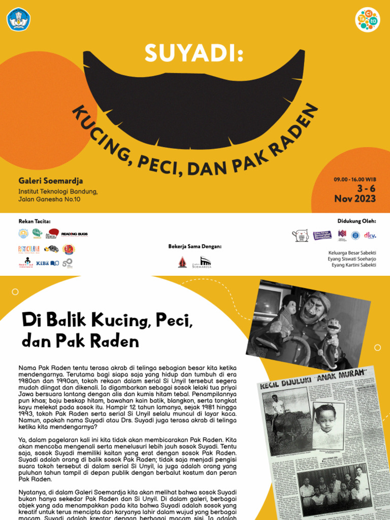 E-Katalog Pameran Suyadi Kucing, Peci, Dan Pak Raden | PDF