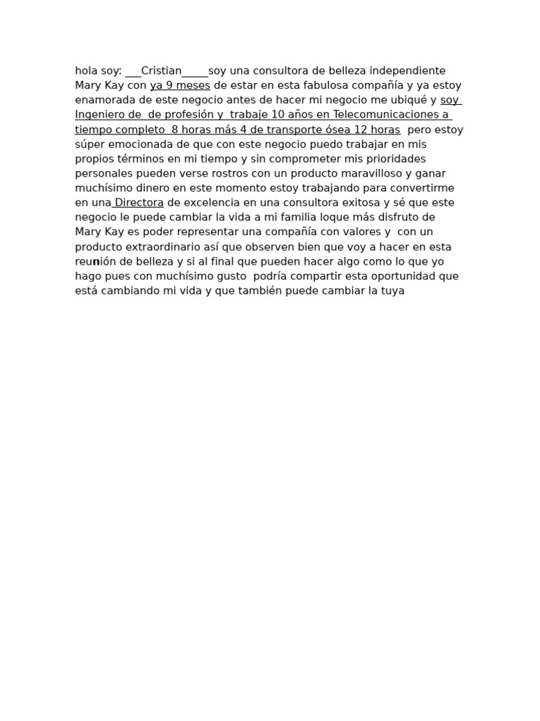 TESTIMONIO PODEROSO MK | PDF