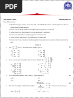 MATH 140 Practice Exam I | PDF | Matrix (Mathematics) | System Of Linear Equations