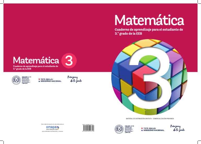 Portada Cuaderno Matemática 3° (1) | PDF
