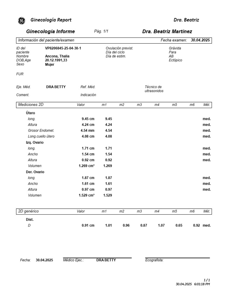 Report GYN | PDF | Ginecología | La salud de la mujer