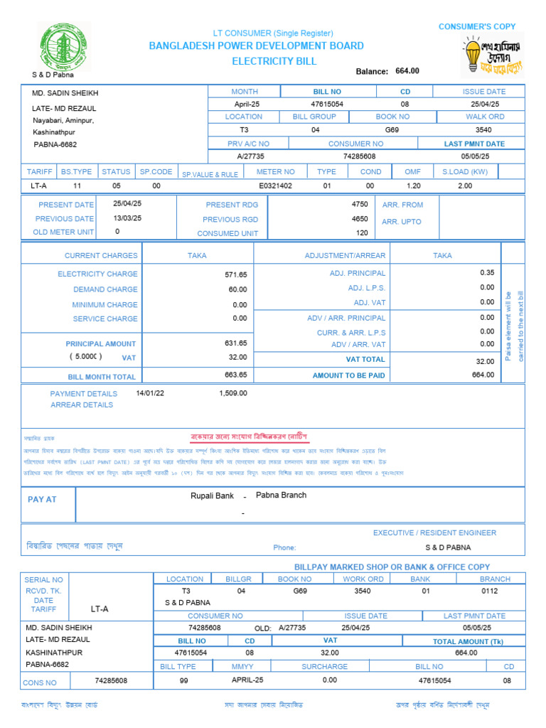 Electricity Bill | PDF